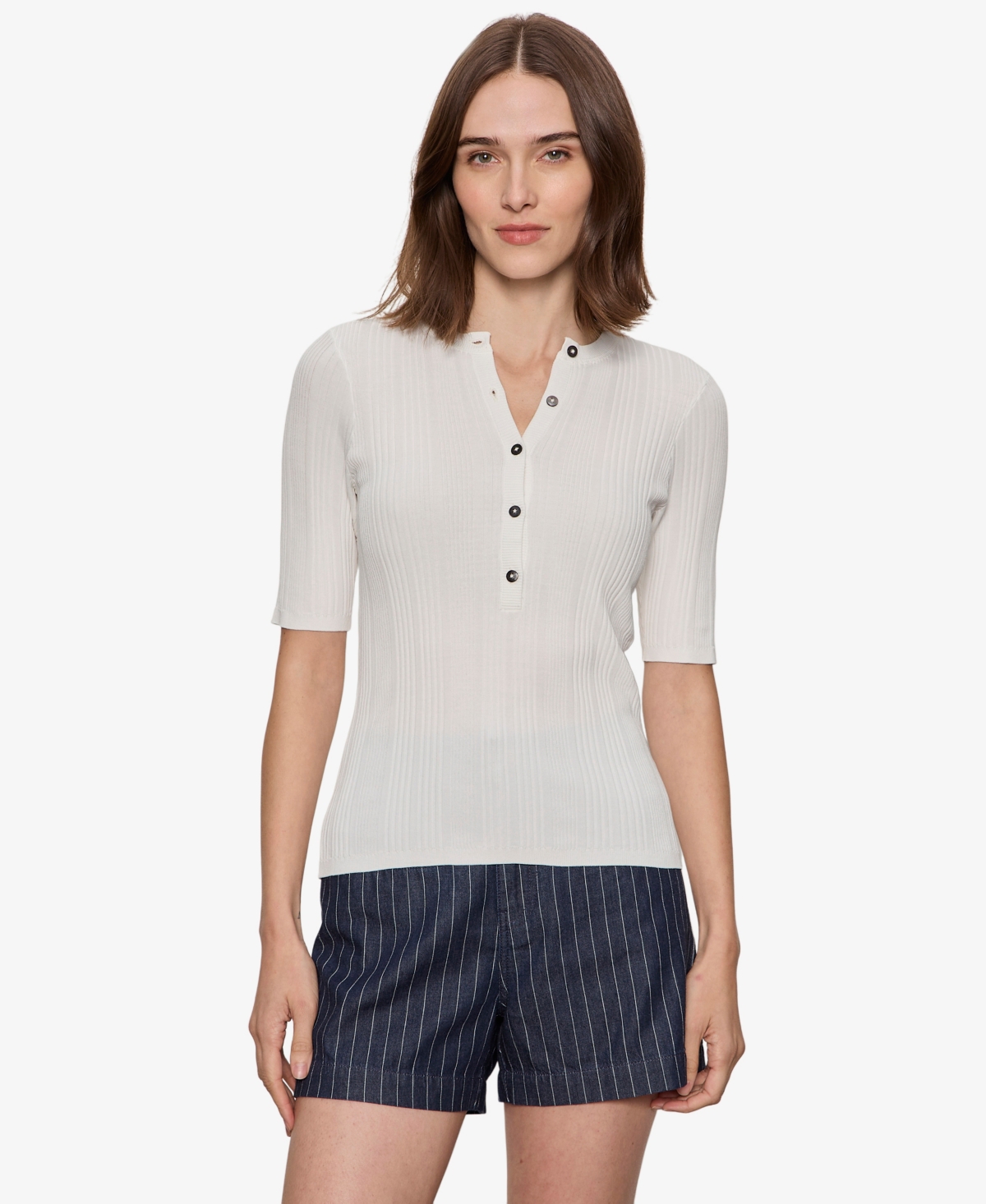 Click here for Sanctuary Womens Air Of Ease Half-Sleeve Top - Cha... prices