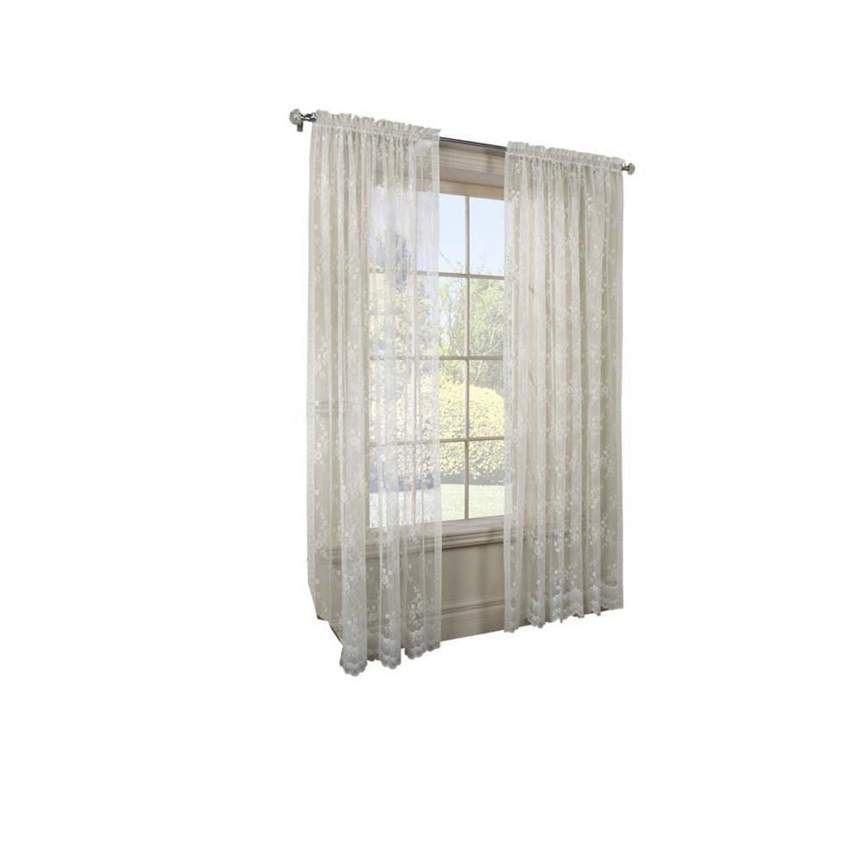 Click here for Habitat Mona Lisa Jacquard Lace Tailored Sheer Pan... prices