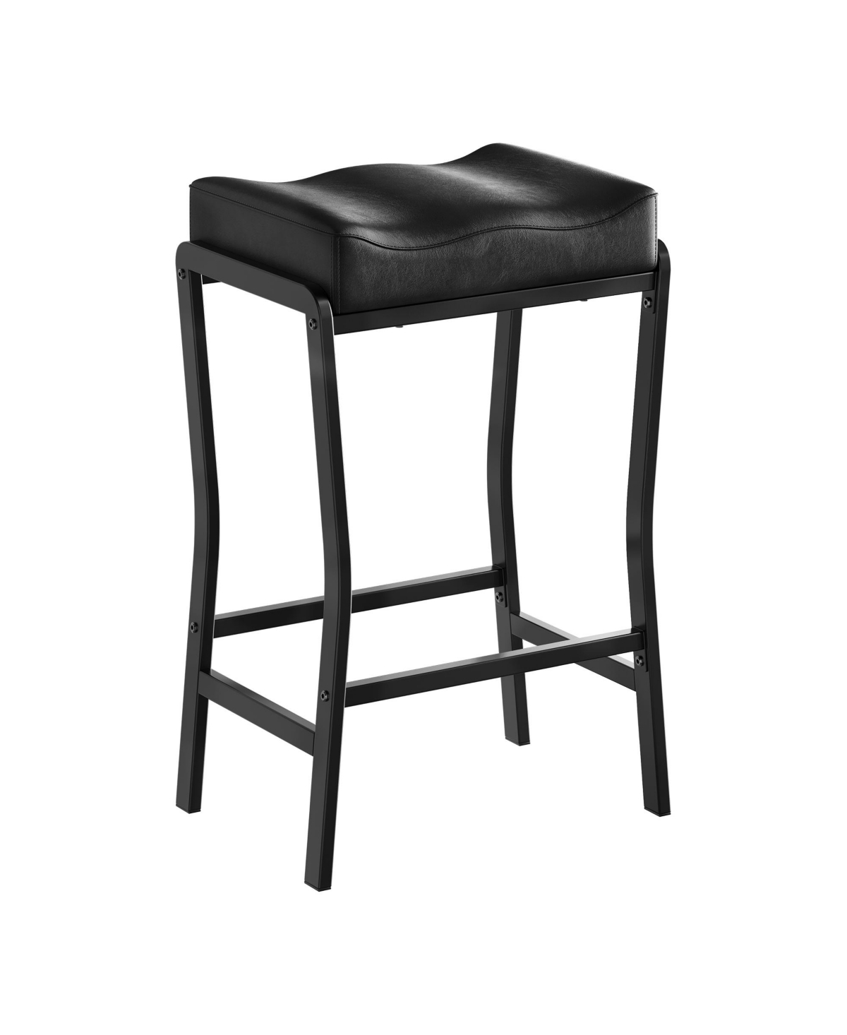 Click here for homfan Counter Height Barstool with Thick Faux Lea... prices