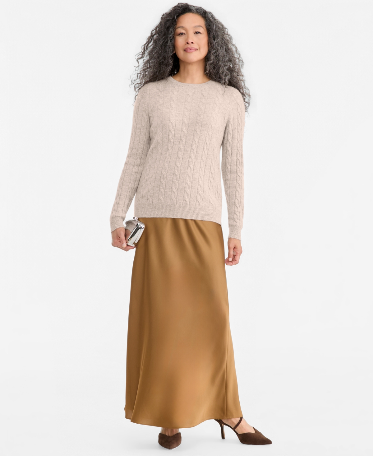 Click here for Charter Club Womens Cable-Knit Crewneck 100 Cashme... prices