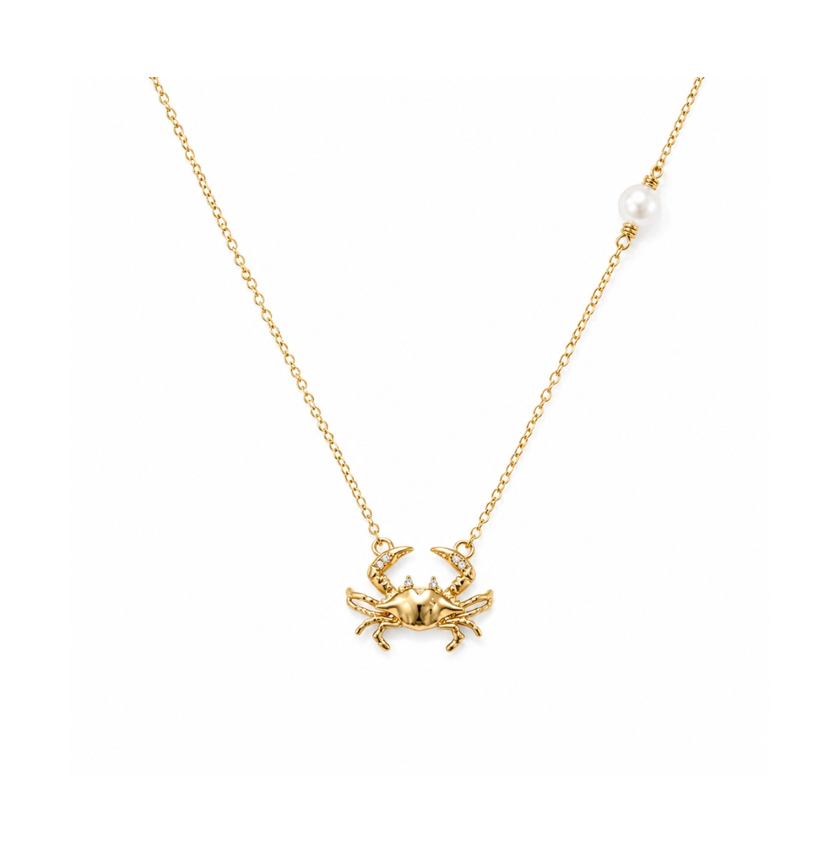 Click here for Dloria Golden Crab Pearl Necklace - Gold prices