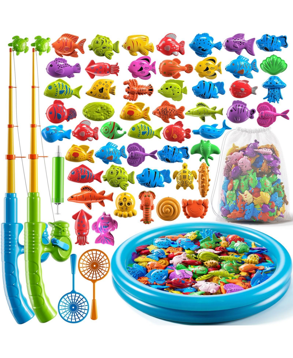 Click here for Gnuadz Fishing Game Pool Toy with Rod Net Floating... prices