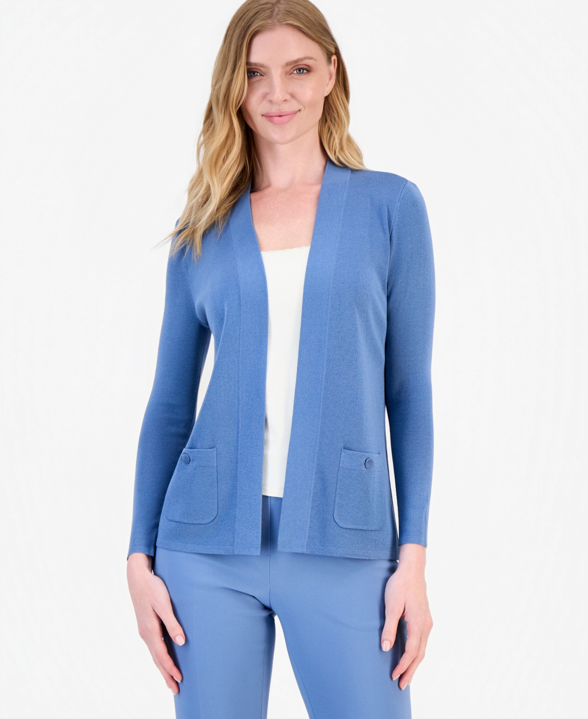 Click here for Anne Klein Petite Malibu Cardigan - Dutch Blue prices