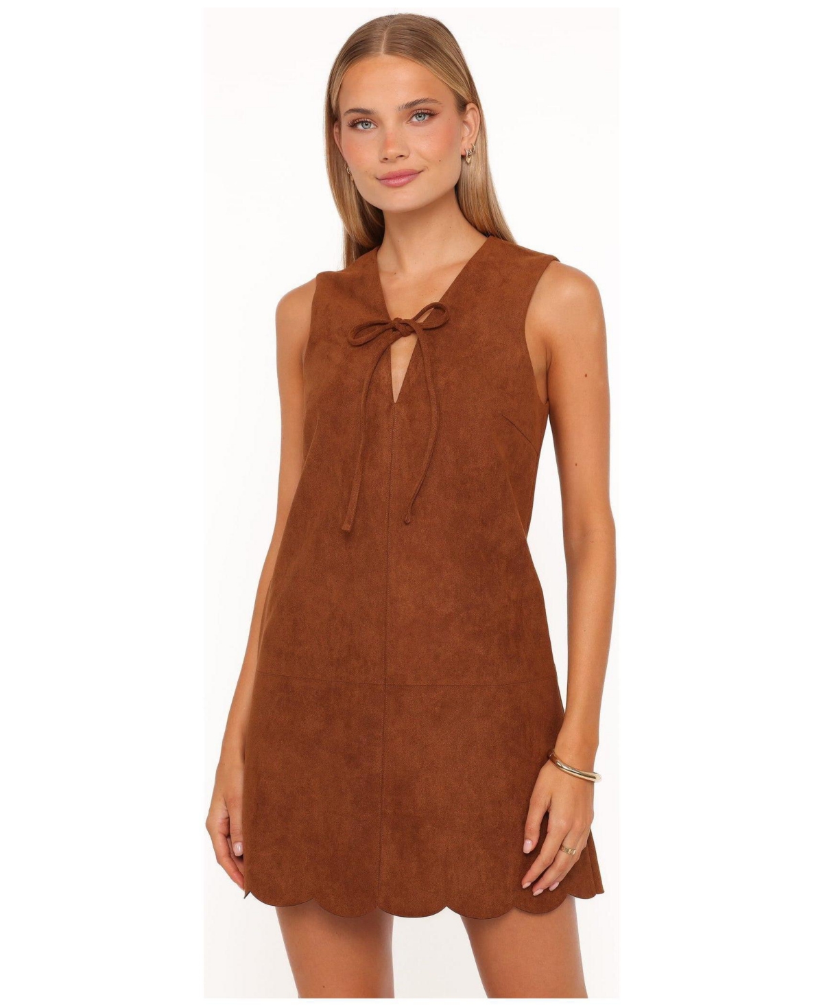 Click here for Petal and Pup Womens Jonty Scallop Hem Mini Dress... prices