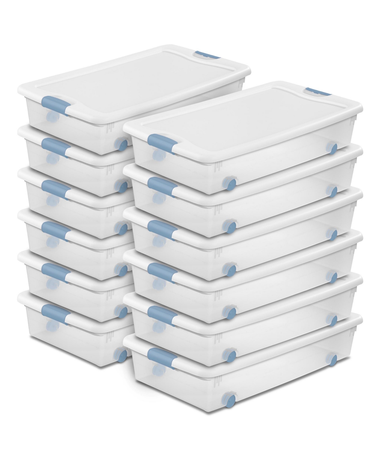 Click here for Sterilite 56 Quart Latching Stackable Wheeled Stor... prices