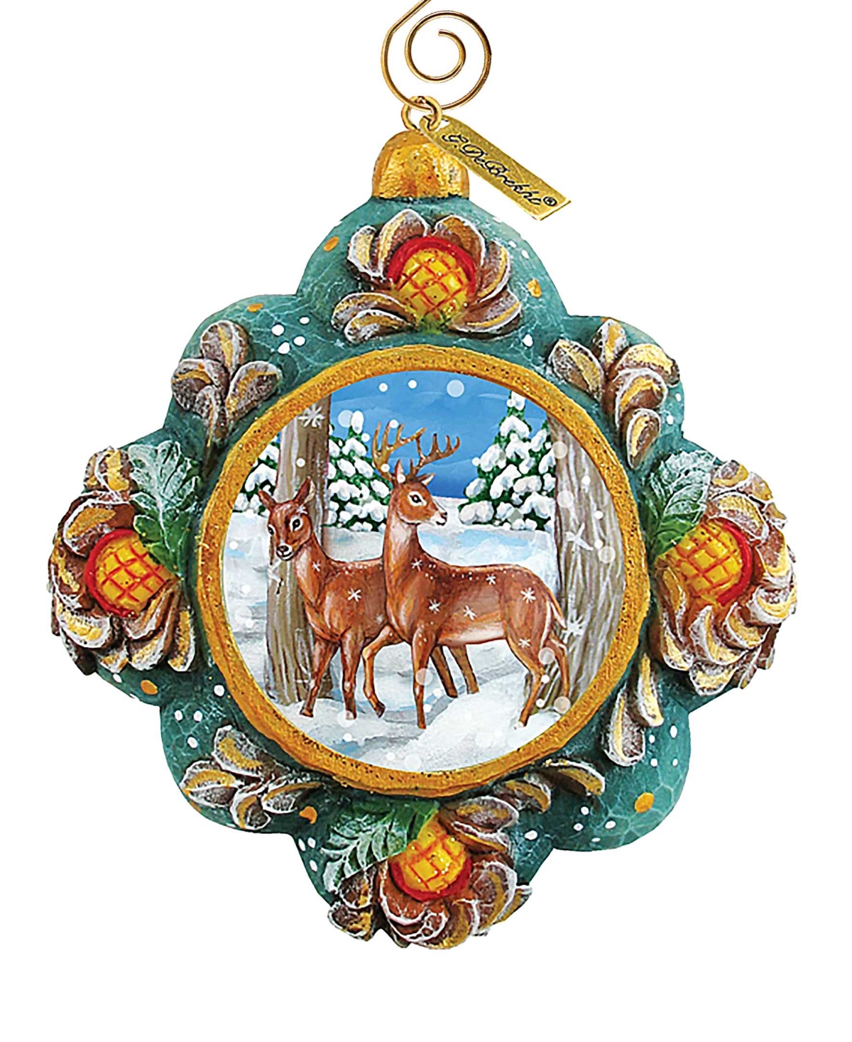 Click here for G.DeBrekht Hand Painted Scenic Ornament Wilderness... prices