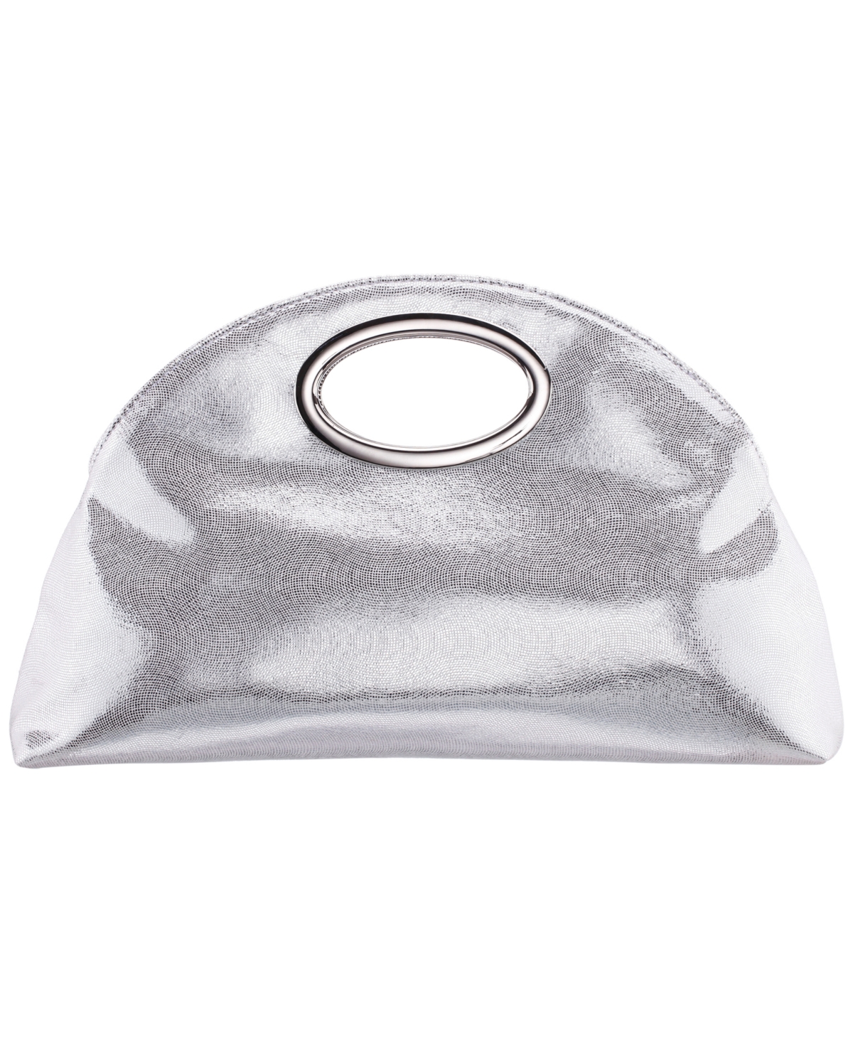 Click here for Nina Cut Out Handle Medium Clutch Handbag - Silver prices