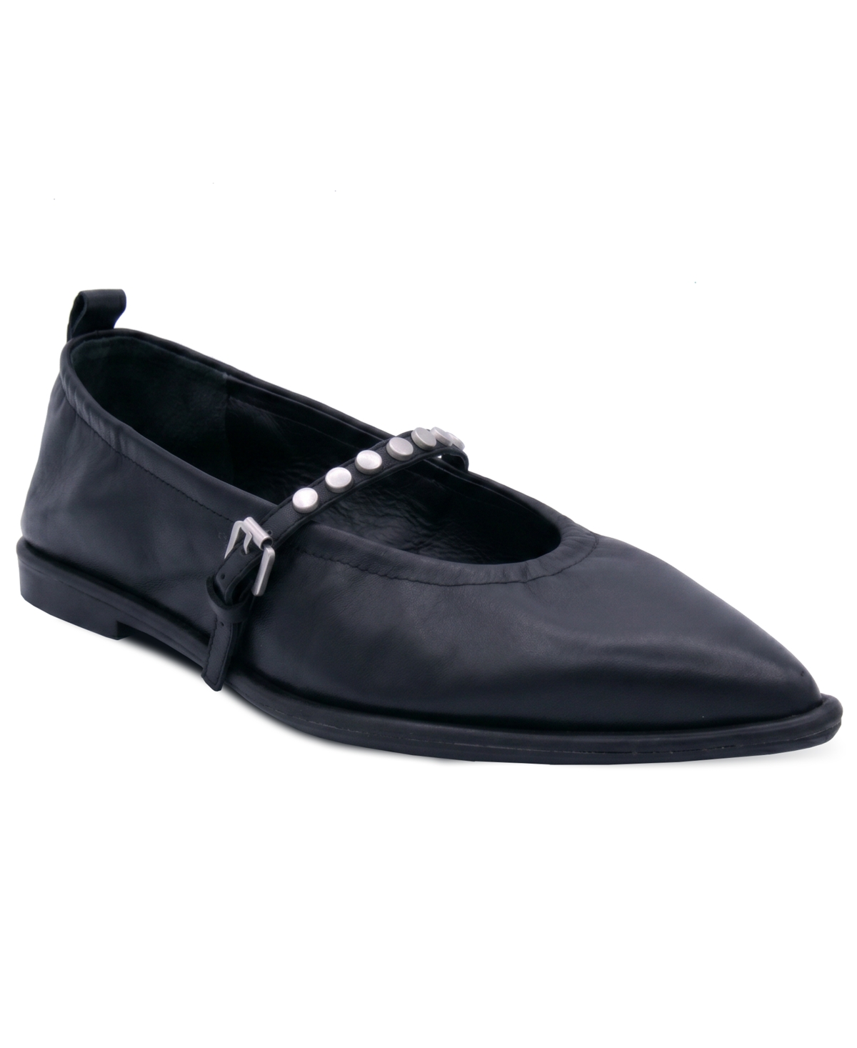 Click here for Ash Womens Bella Studs Slip-On Flats - Black Nappa... prices