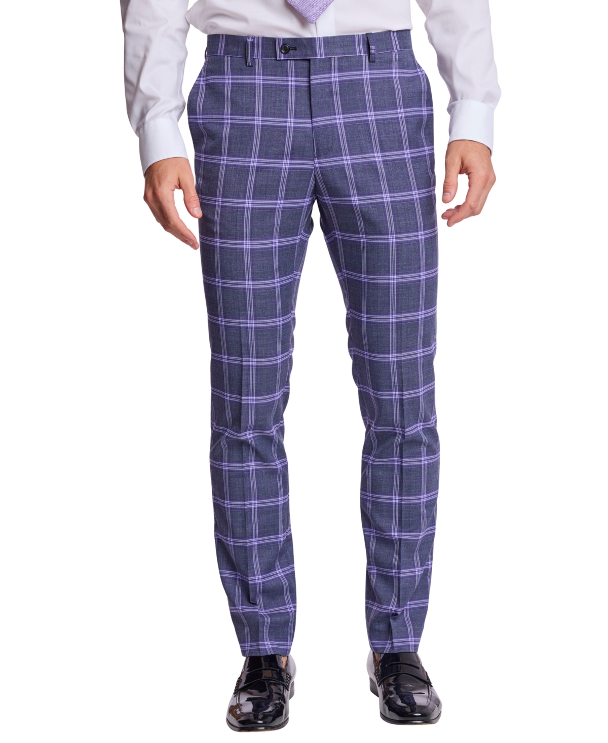Click here for Paisley & Gray Mens Slim-Fit Downing Pants - Purpl... prices