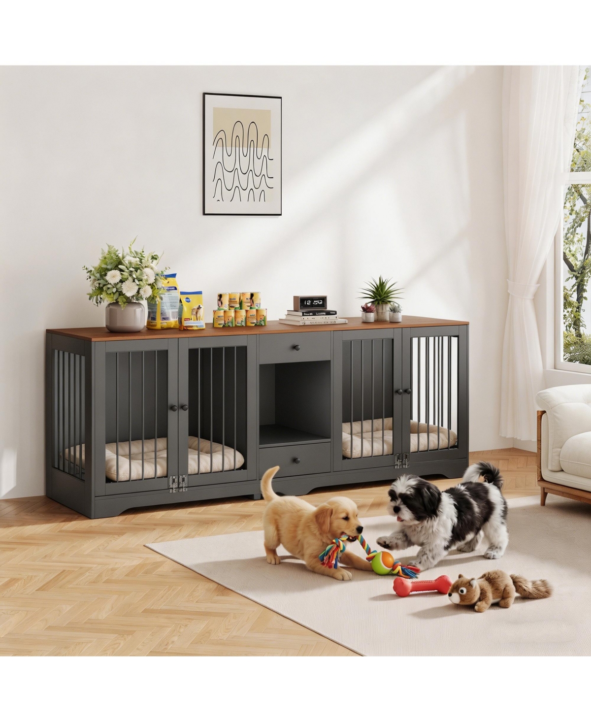 Click here for Multi-Functional Dog Crate for Medium Large Dogs 8... prices