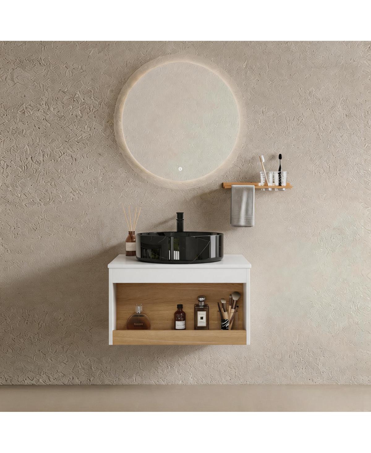Click here for Sillysis Wall Mounted Bathroom Vanity with Marble... prices