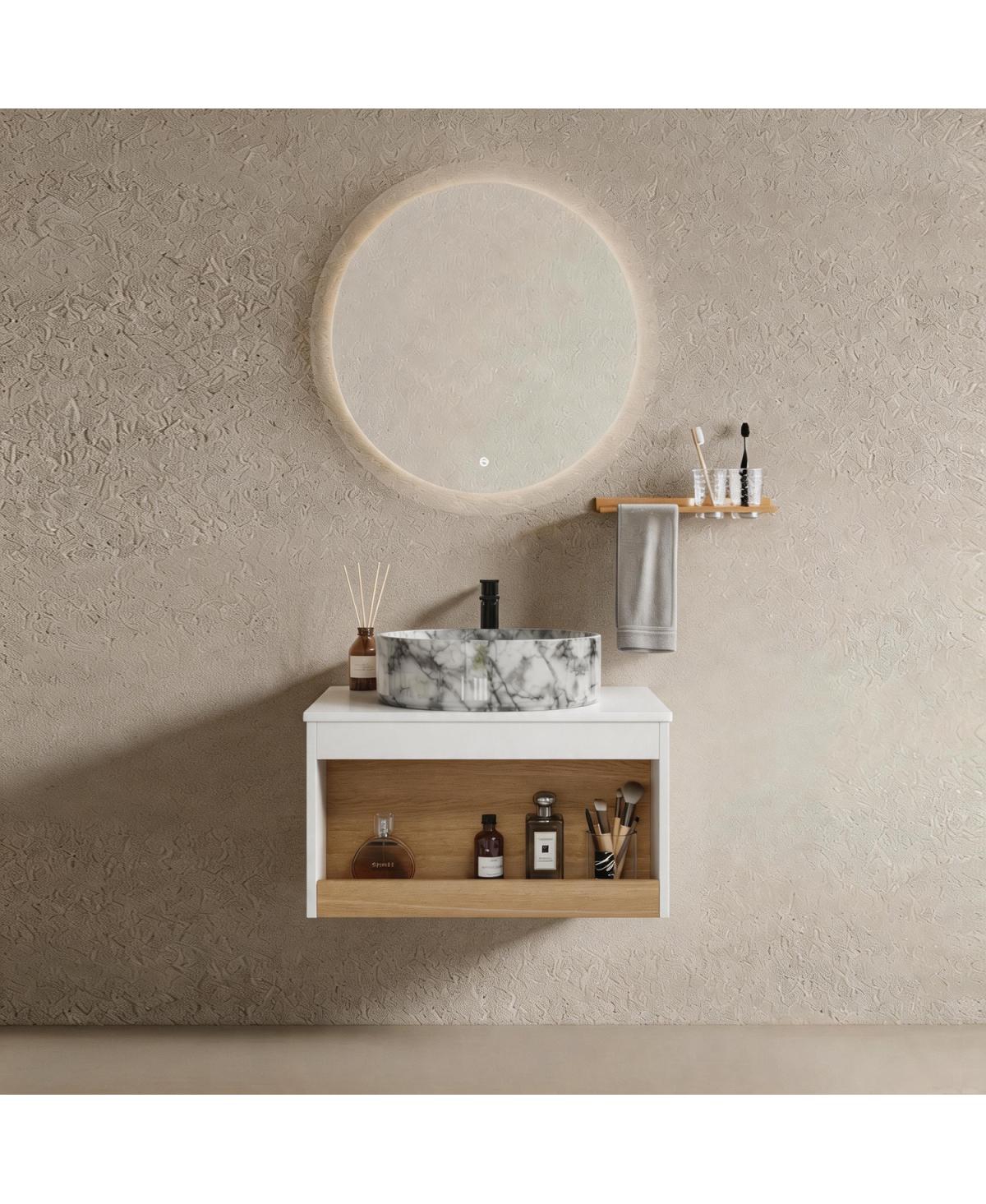 Click here for Sillysis Wall Mounted Bathroom Vanity with Marble... prices