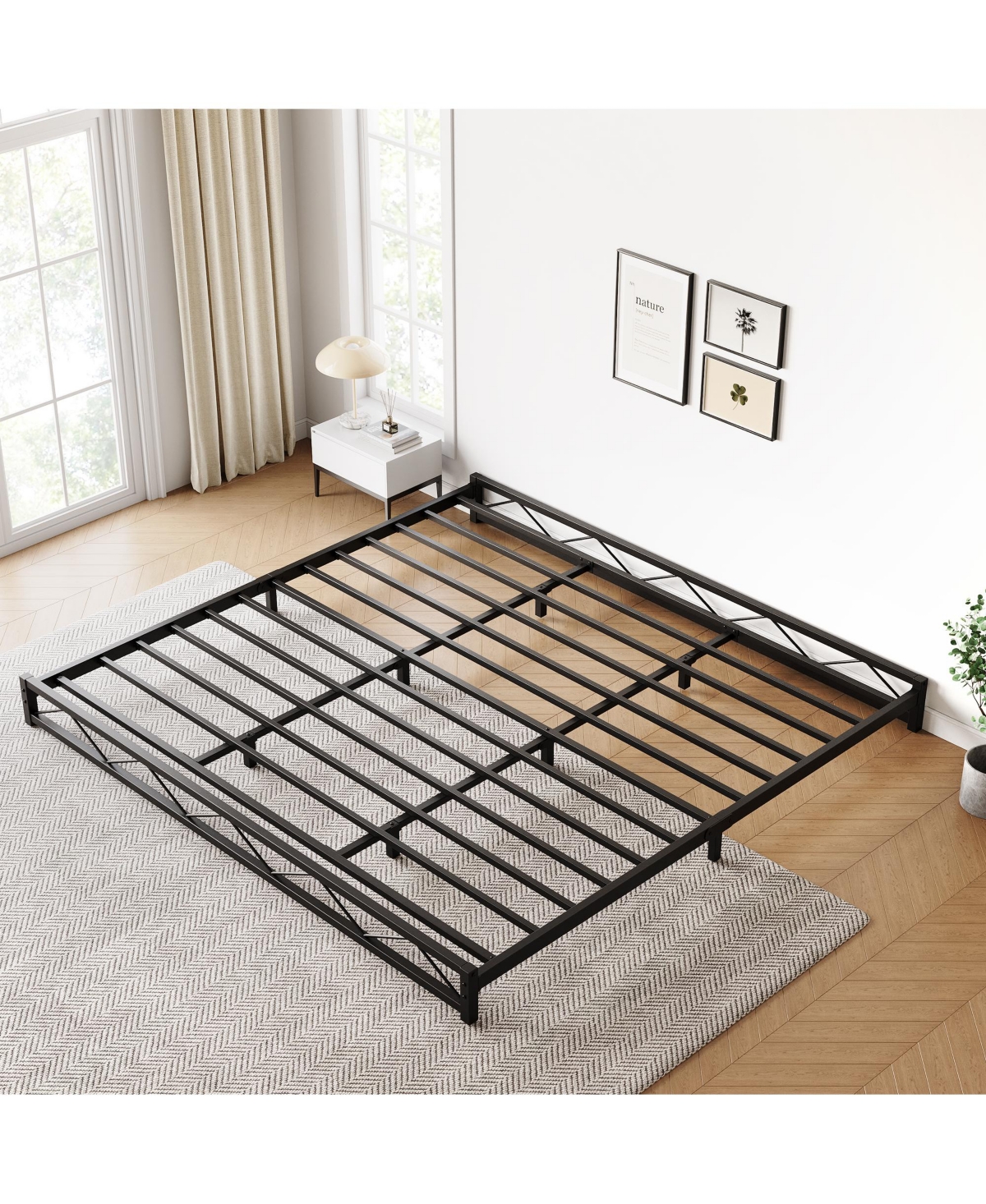 Click here for homfan Heavy Duty Metal Platform Bed Frame - 6 Inc... prices