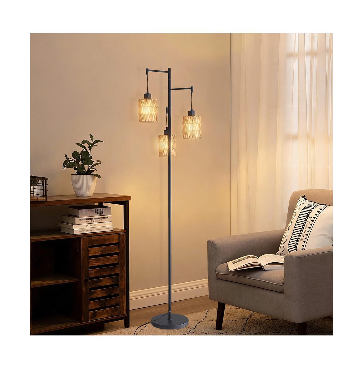 Click here for Sofucor 66-inch Modern Floor Lamps With Rattan Sha... prices