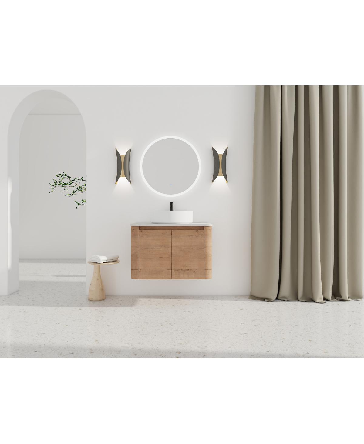 Click here for Sillysis Wall Mounted Modern Bathroom Vanity with... prices
