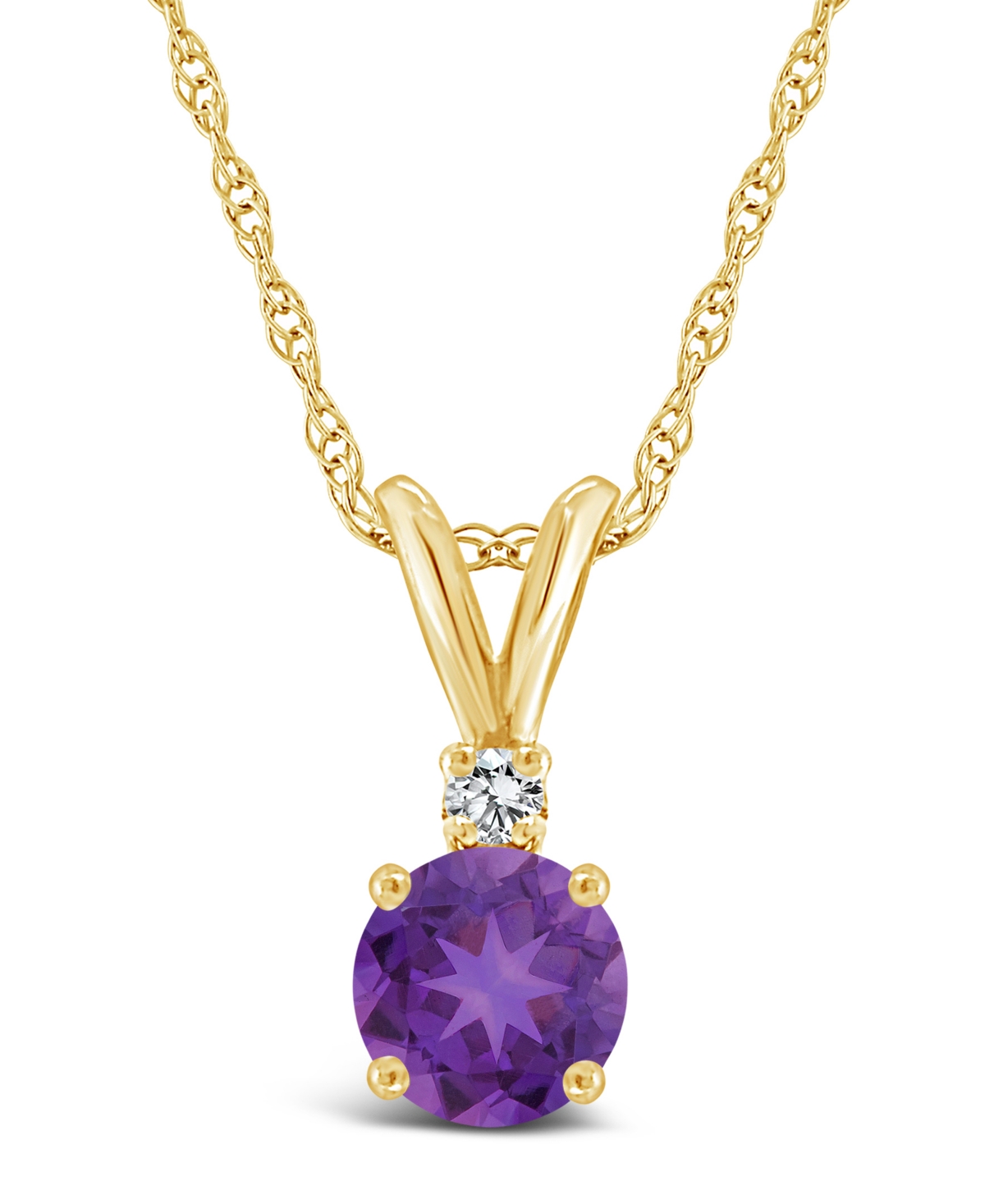 Click here for Amethyst (1/2 ct. t.w.) and Diamond Accent Pendant... prices