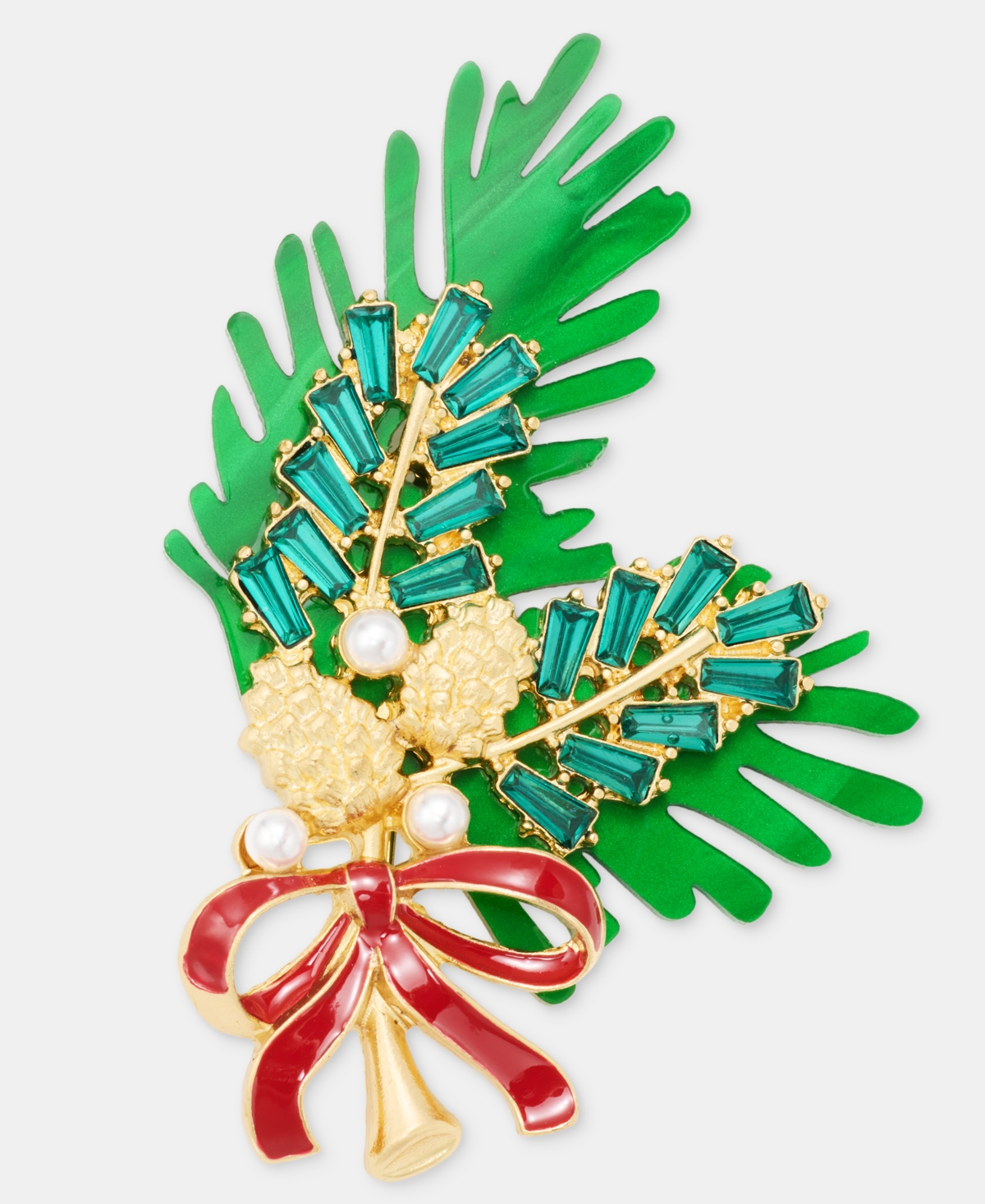 Click here for Holiday Lane Christmas Pine Branch Pin  Macys Excl... prices