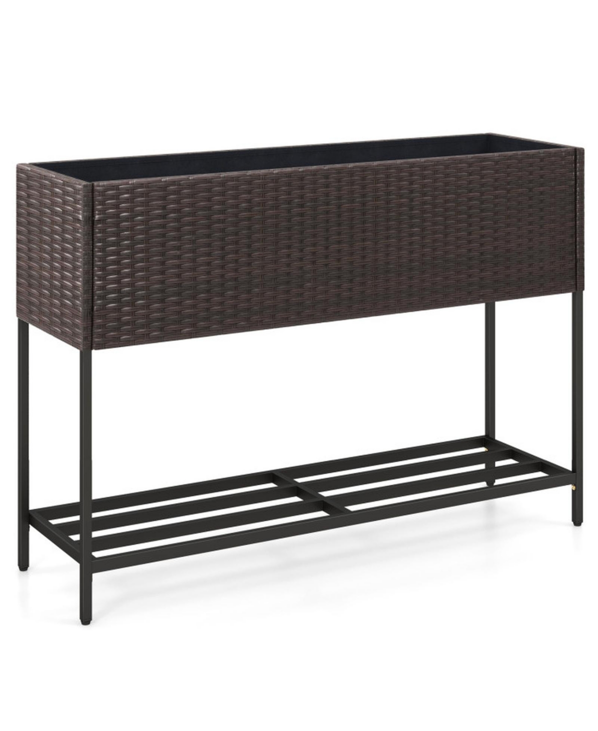 Click here for Gouun Elevated Wicker Raised Garden Bed with Stora... prices