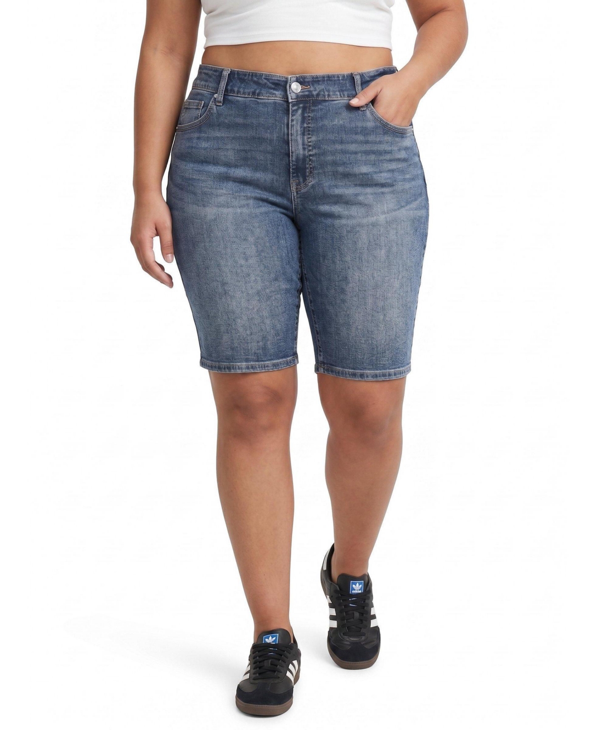 Click here for Torrid Womens Baggy Bermuda Denim Short - Spurs prices