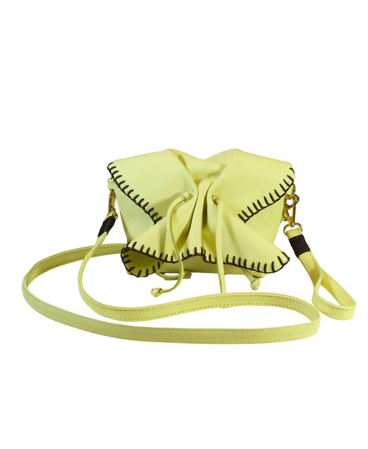 Click here for Carlos Falchi Mini Butterfly Leather Bag - Lemon prices