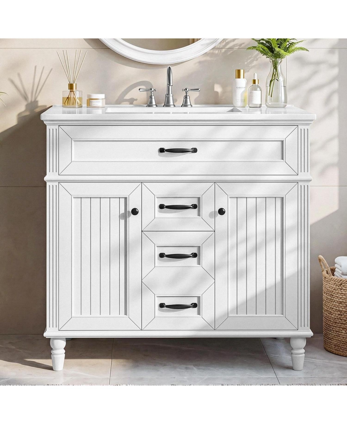 Click here for Tribesigns 36 Bathroom Vanity with Ceramic Sink  S... prices