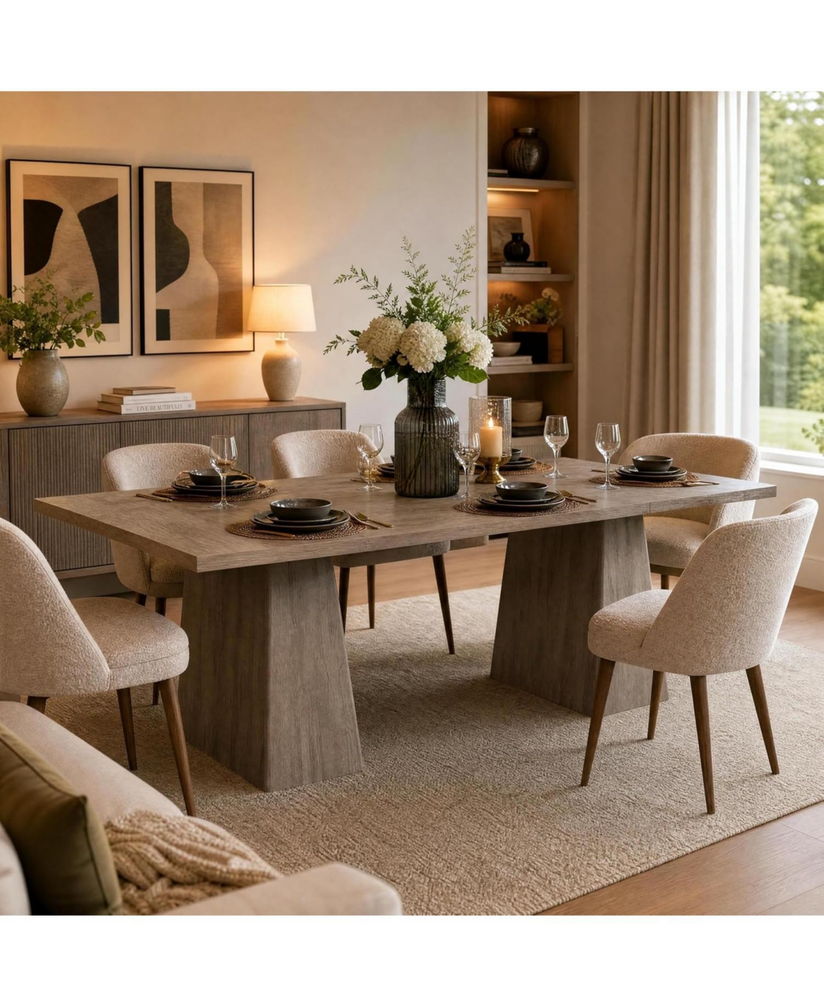 Click here for gaomon Modern 71-Inch Kitchen Dining Table for 6-8... prices