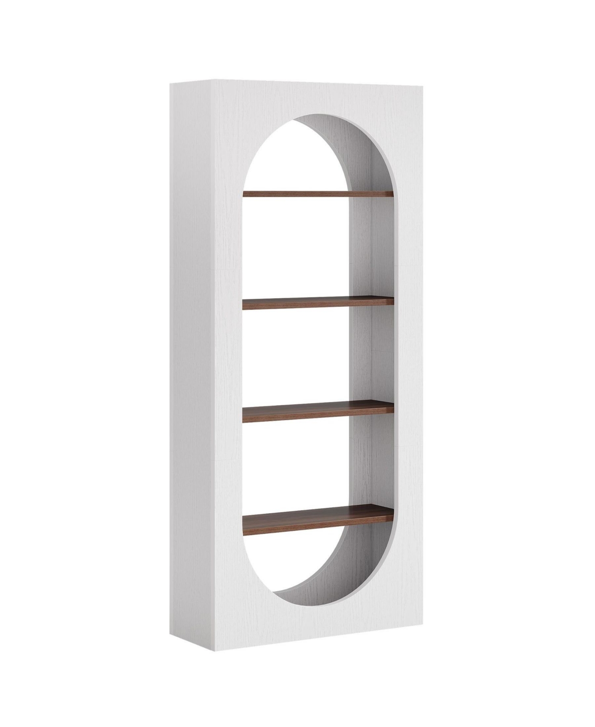 Click here for Slickblue Freestanding 5 Shelf Arched Bookcase Sto... prices