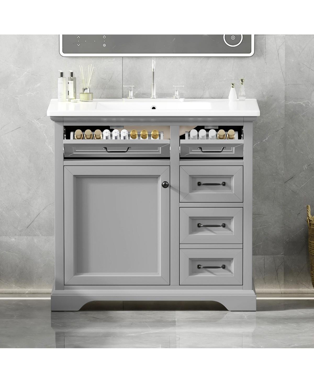 Click here for Thirtypeachy 36 Freestanding Vanity With Ceramic S... prices