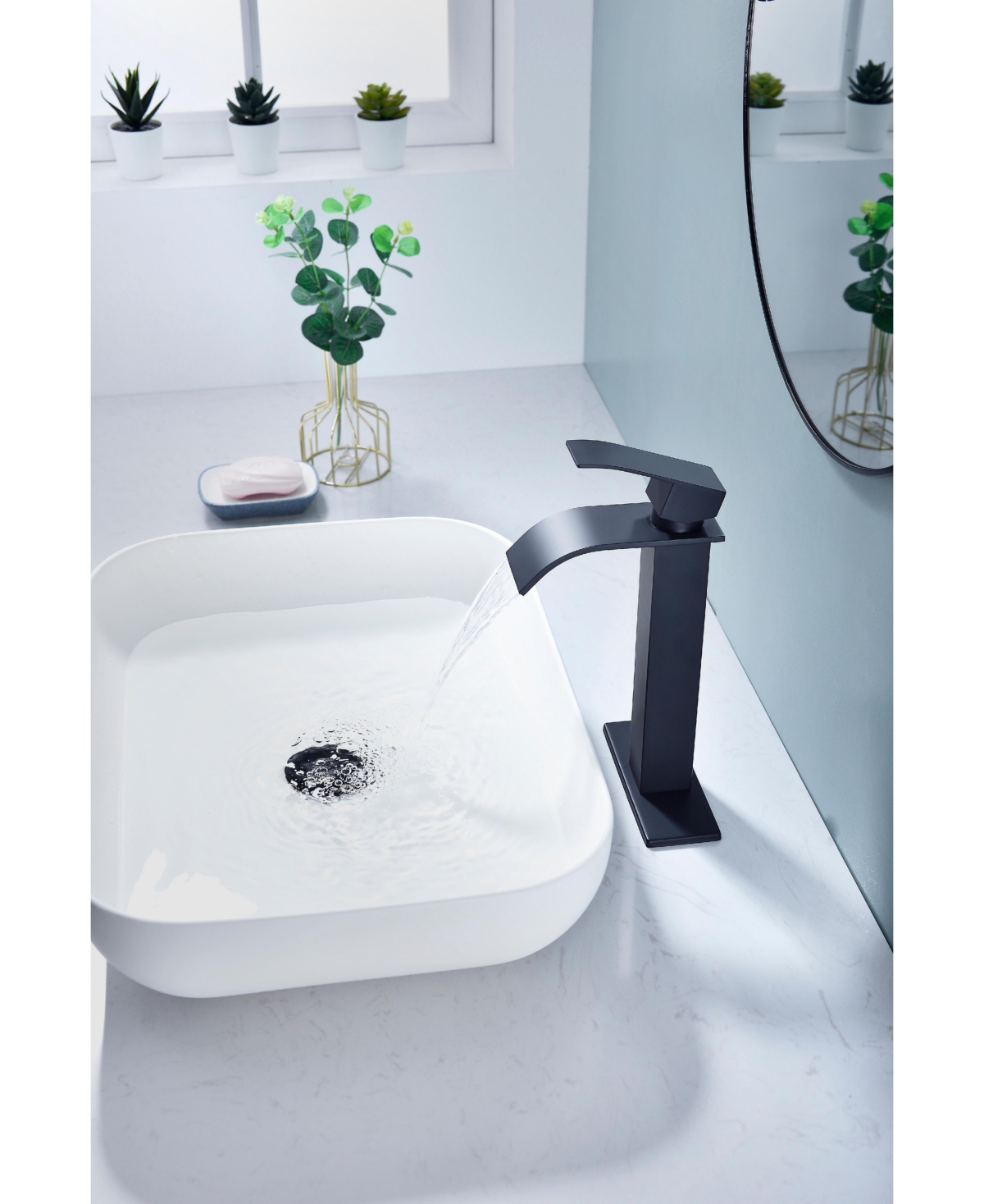 Click here for Phying Waterfall Spout Bathroom Faucet Single Hand... prices