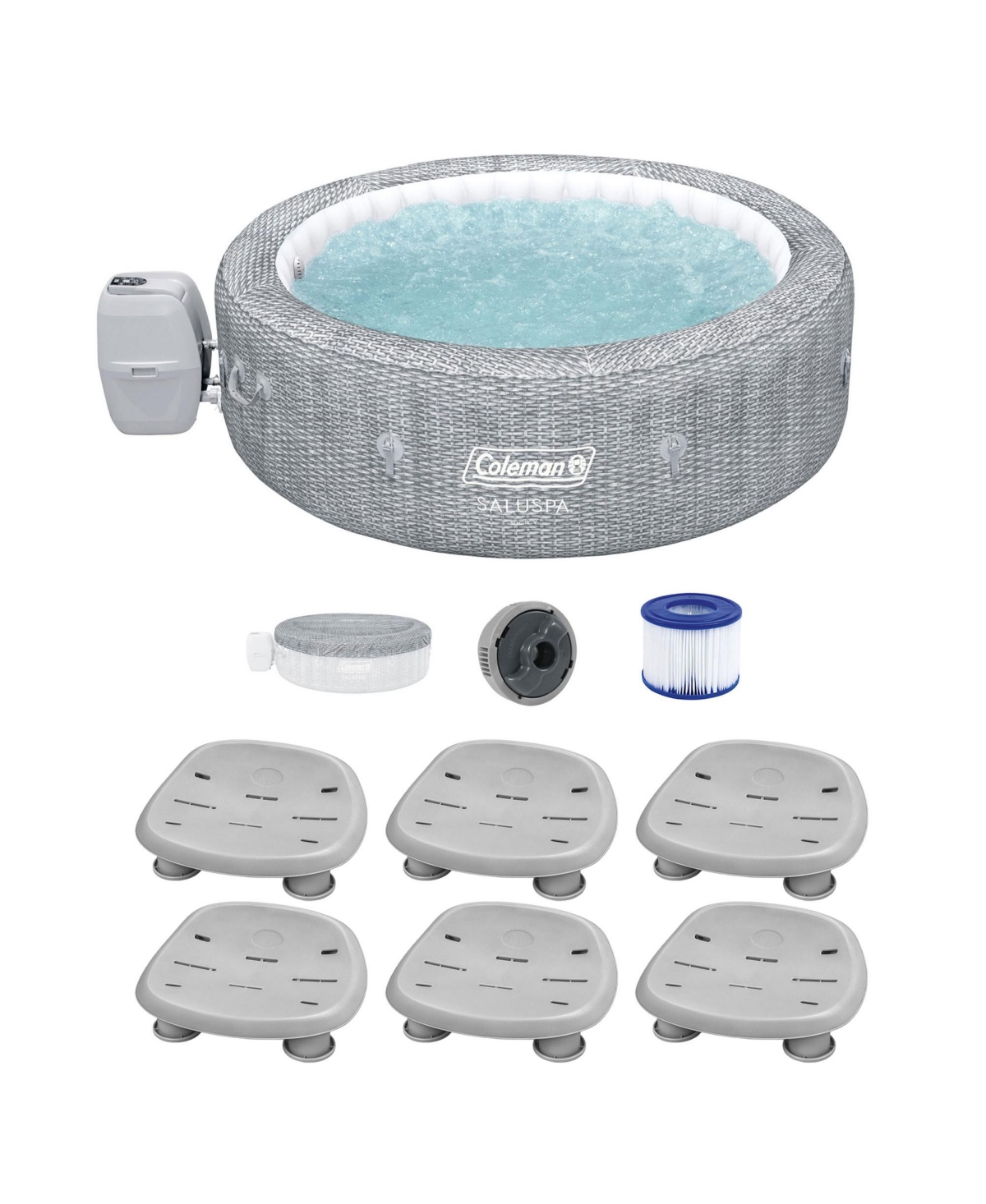 Click here for Bestway Coleman Sicily AirJet Inflatable Round Hot... prices