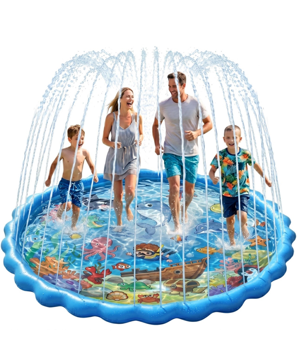 Click here for Aofar Splash Pad Sprinkler Wading Pool Outdoor Fam... prices