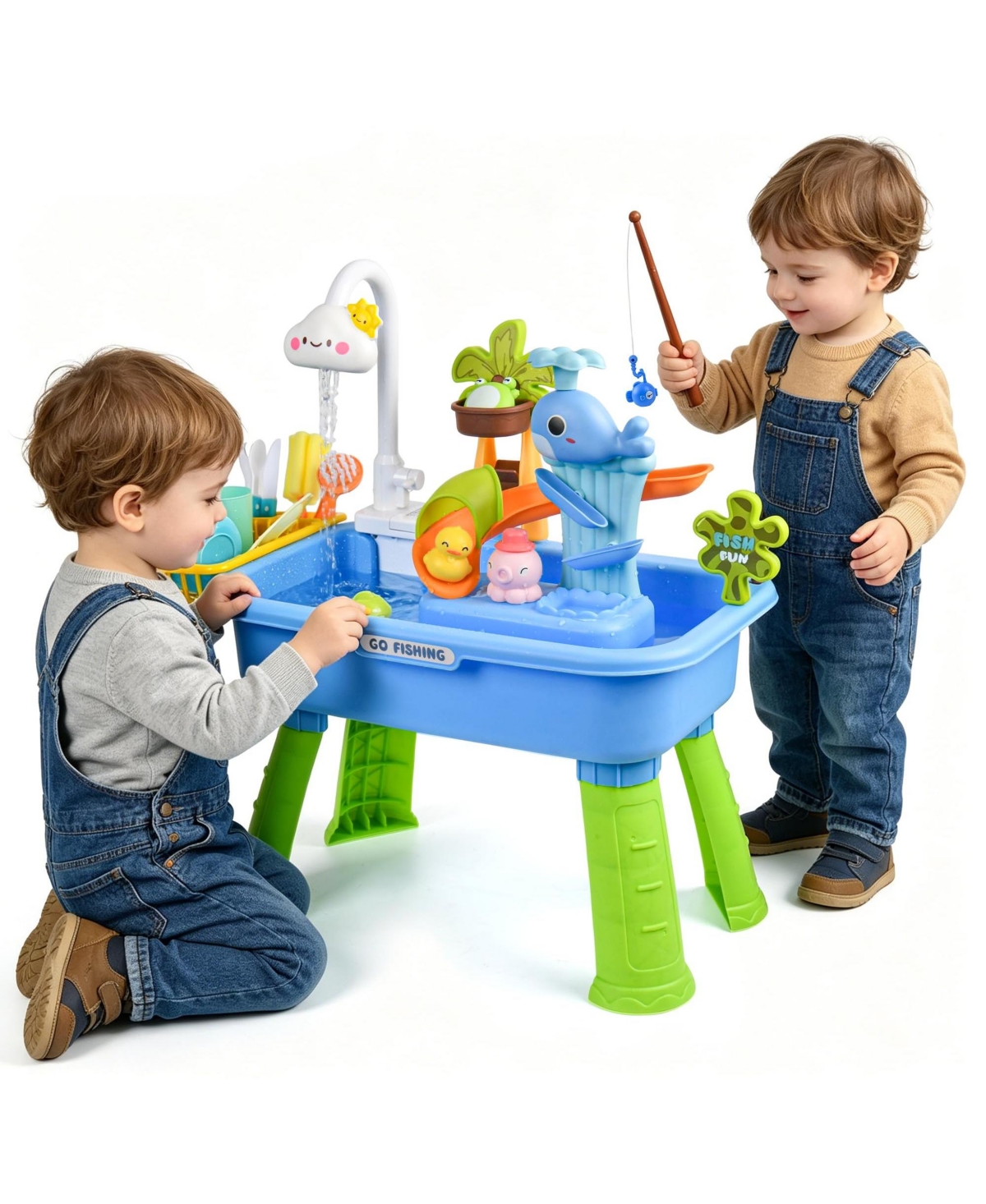 Click here for Gnuadz 4-in-1 Sand Water Table Kitchen Sink Pump F... prices