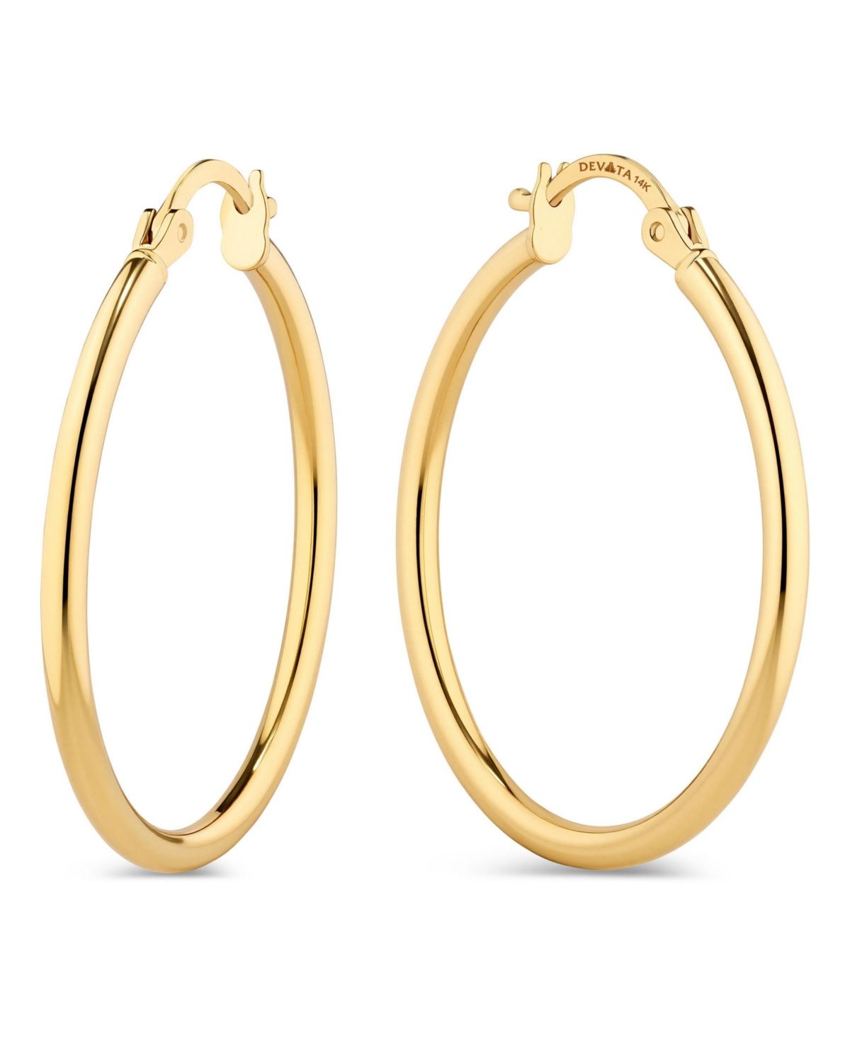 Click here for Devata 25mm Hoop Earrings in 14K Gold - Gold prices