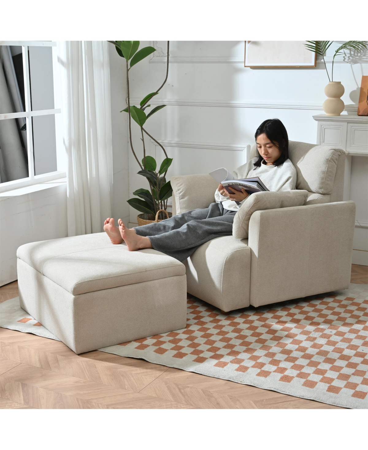 Click here for Rainsken Modern Oversized Accent Chair  Comfy Upho... prices