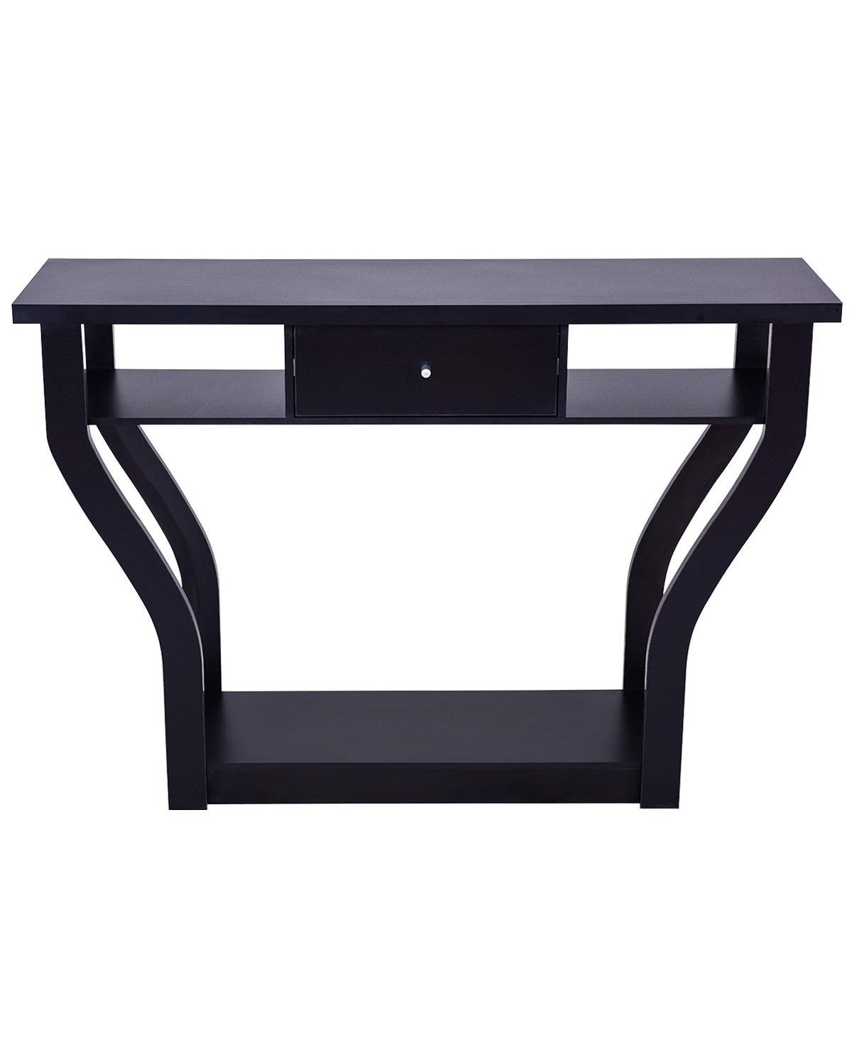 Click here for Gouun Curved Frame Modern Console Table with Stora... prices