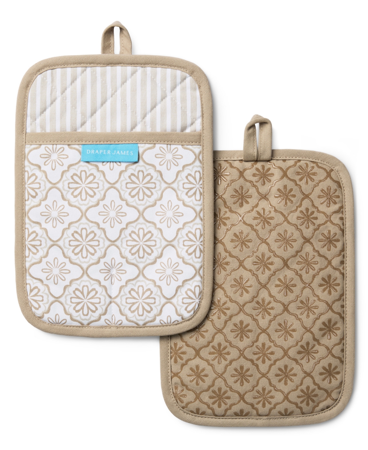 Click here for Draper James Allover Geo Floral 2-Pack Pot Holders... prices