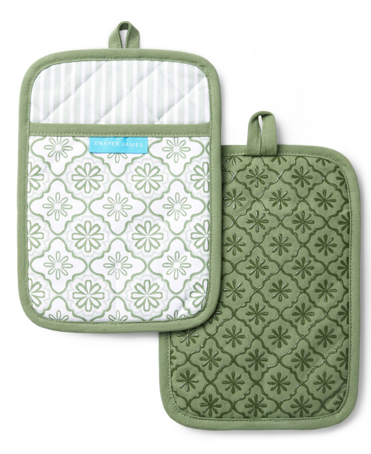 Click here for Draper James Allover Geo Floral 2-Pack Pot Holders... prices