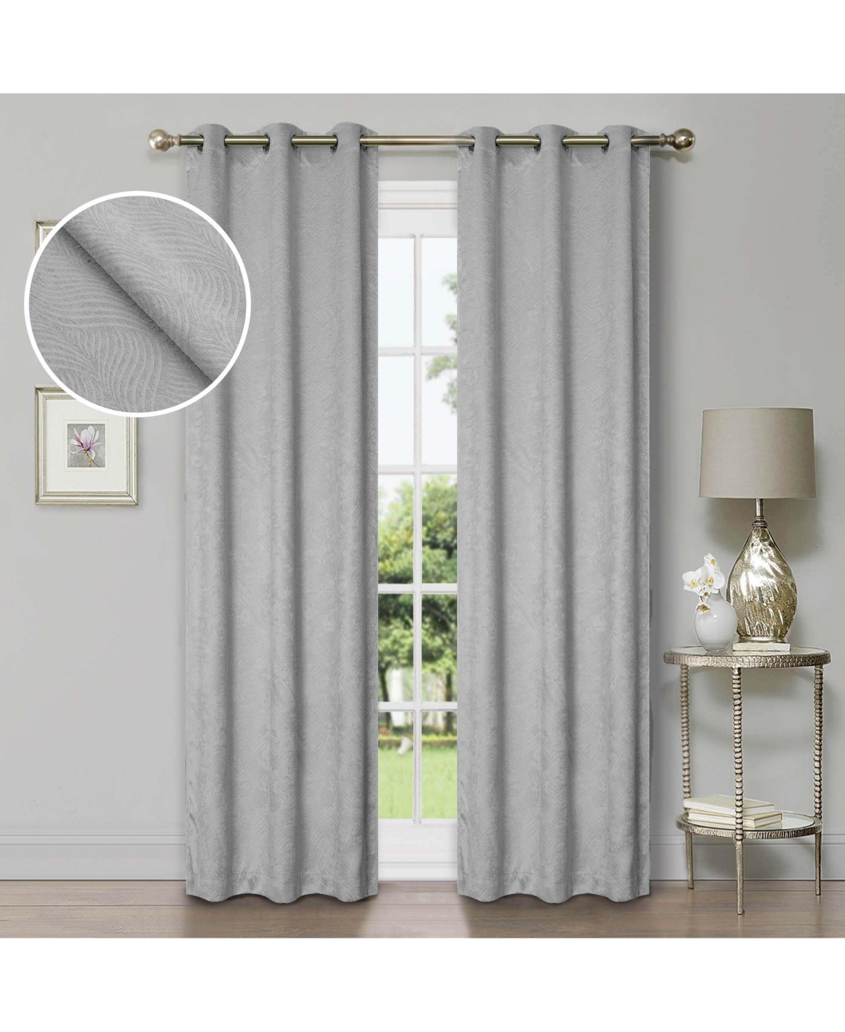 Click here for Superior Wave Geometric Washable Room Darkening Bl... prices