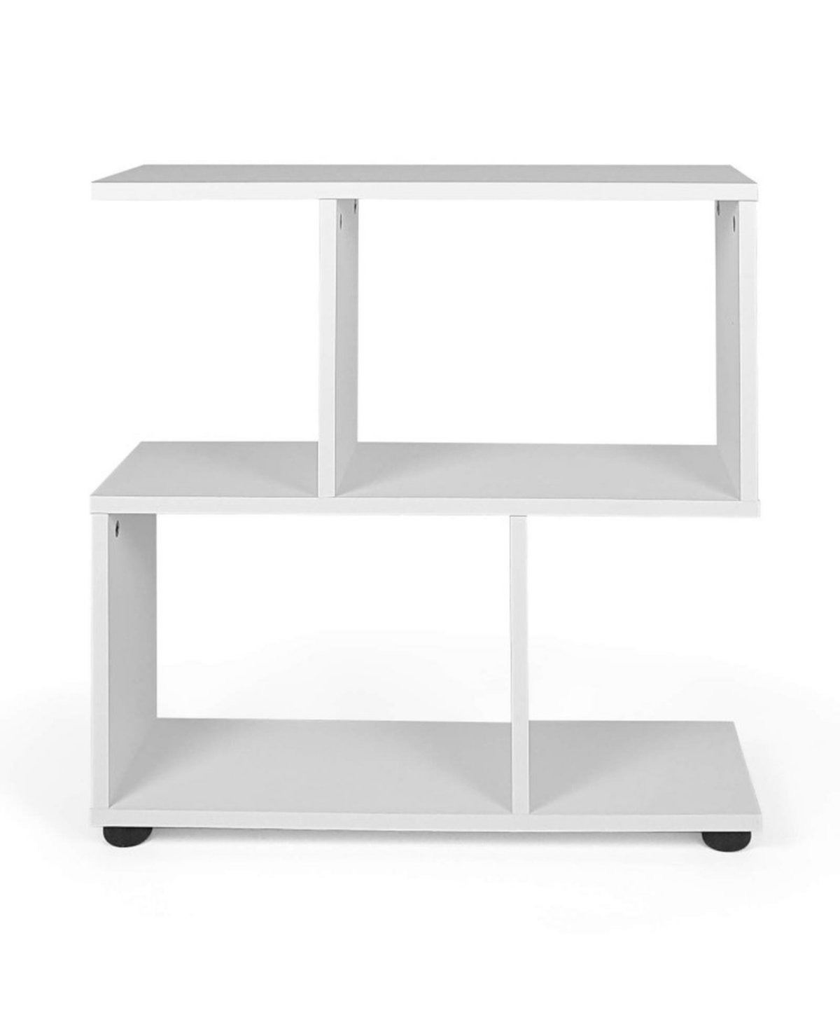 Click here for Gouun 24-Inch 3-Tier Geometric Bookshelf with Open... prices