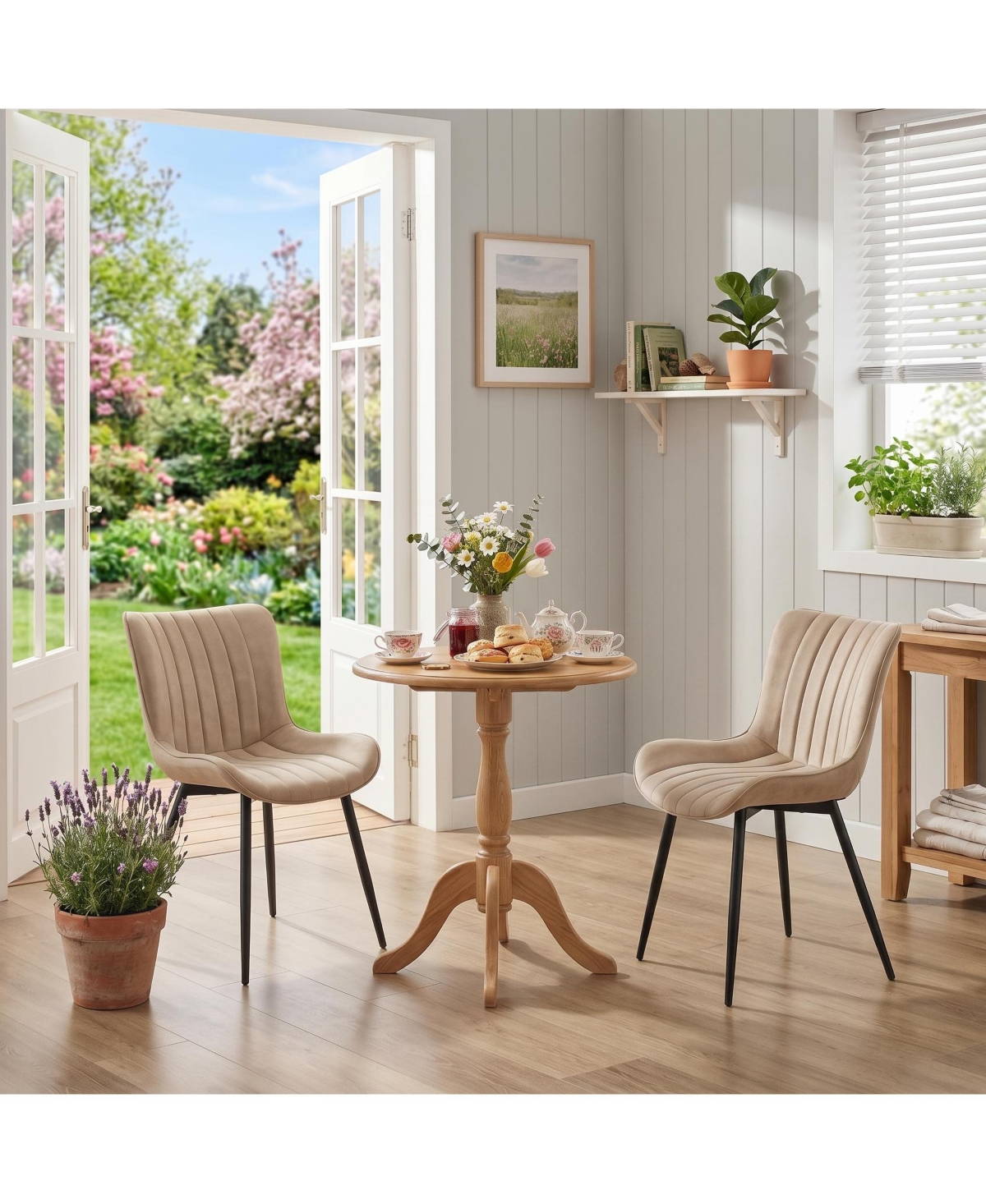 Click here for homfan Set of 2 Mid-Century Modern Dining Chairs... prices