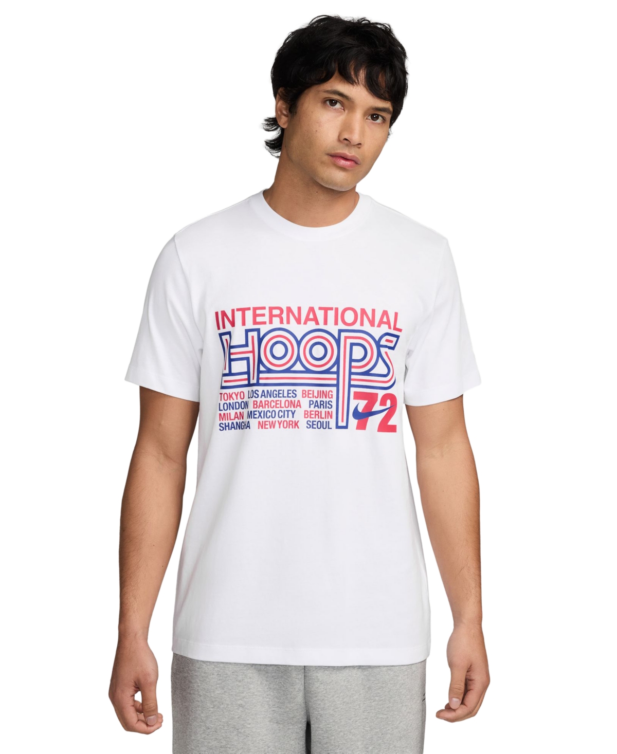 Click here for Nike Mens Club Basketball Graphic T-Shirt - White prices