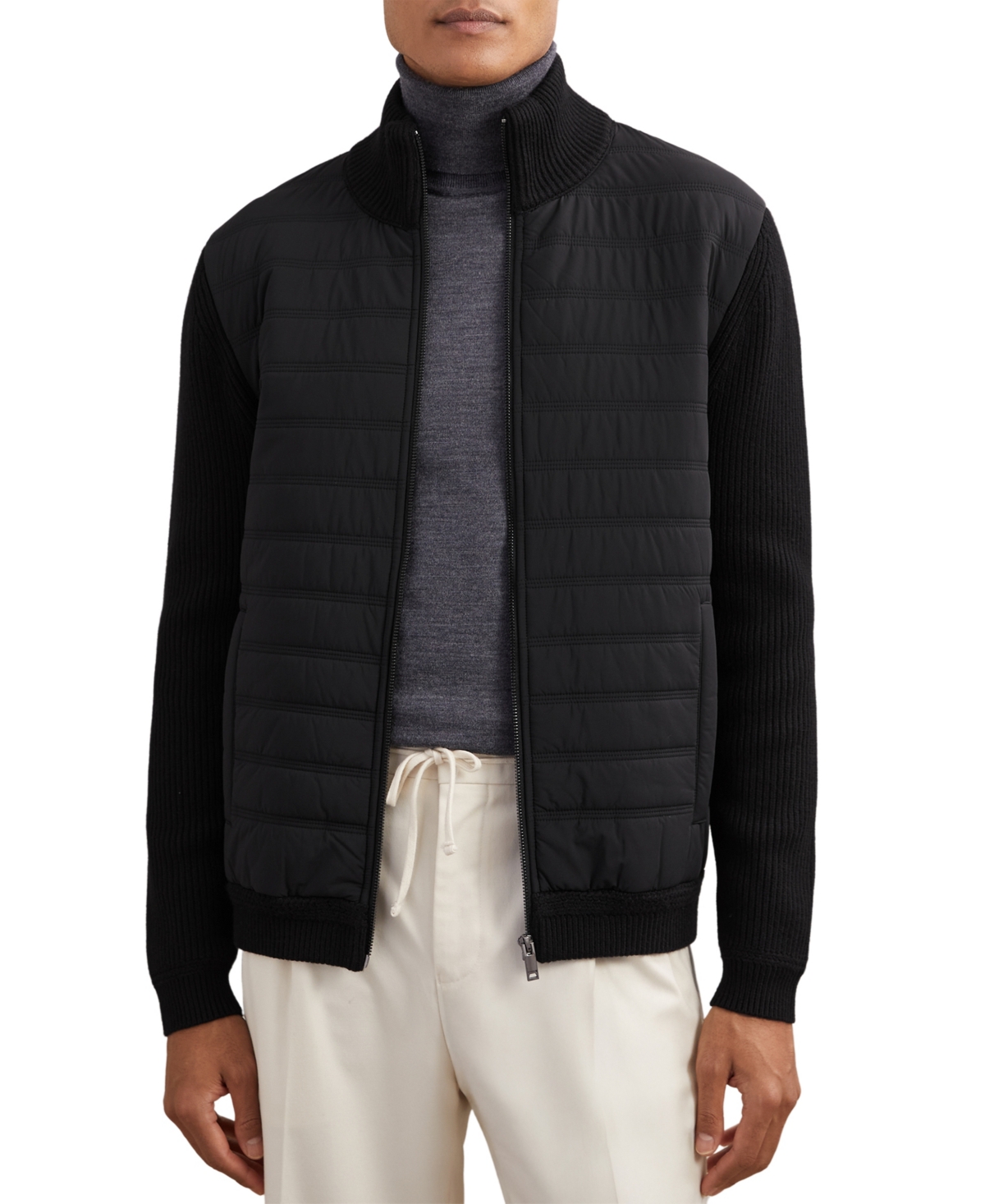 Click here for Reiss Mens Townsend Zip Through Funnel Quilted Jac... prices