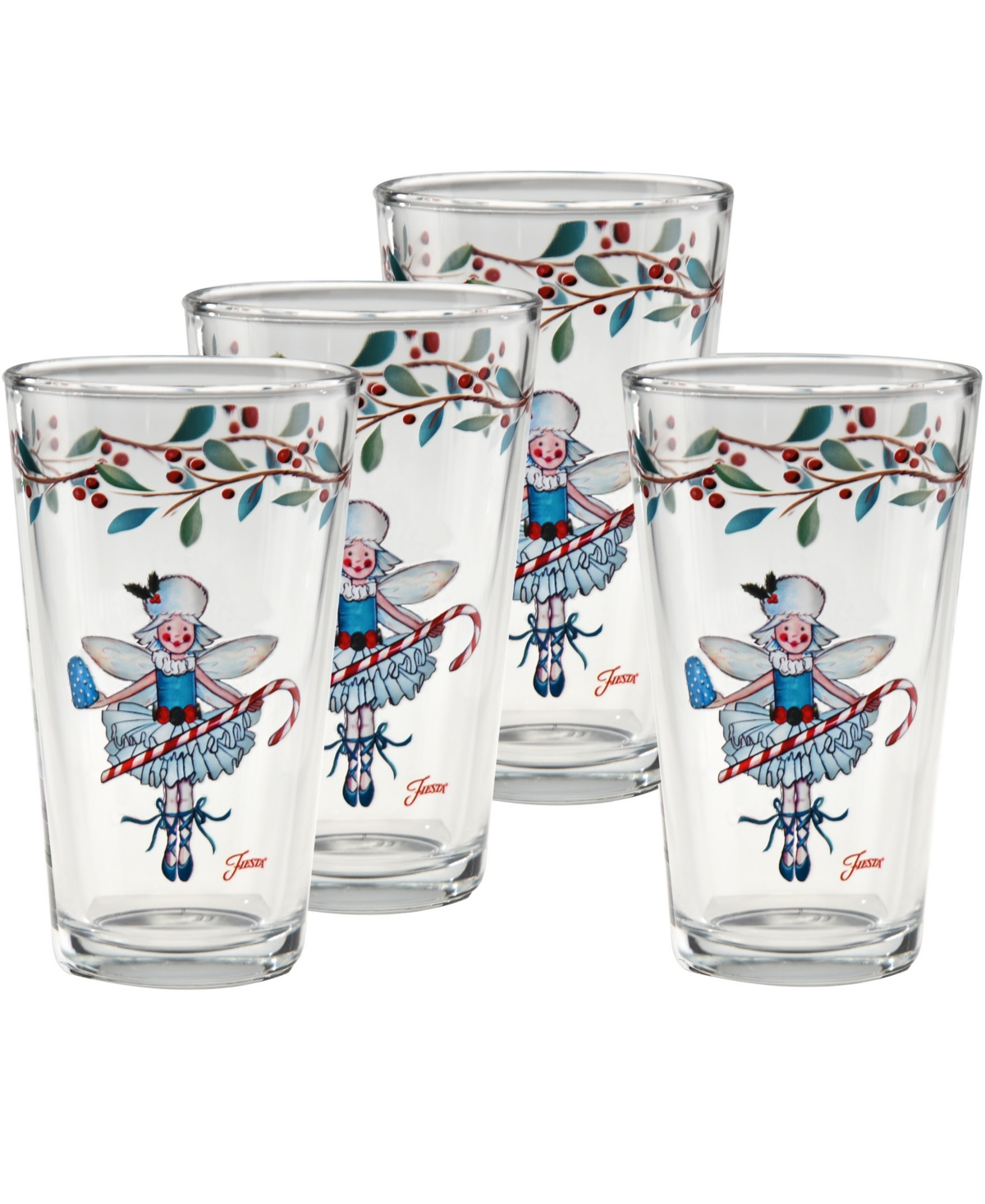 Click here for Fiesta Holly Berry Sugar Plum Fairy Tapered Cooler... prices