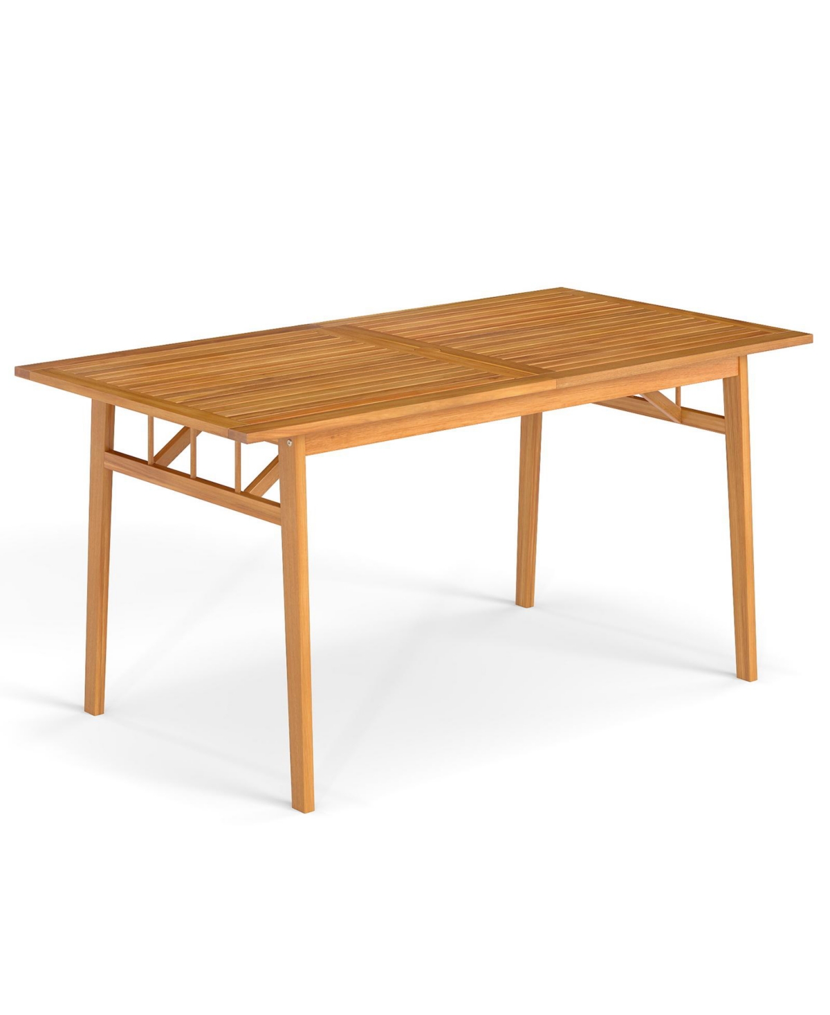 Click here for Sugift Outdoor Wooden Dining Table with Umbrella H... prices