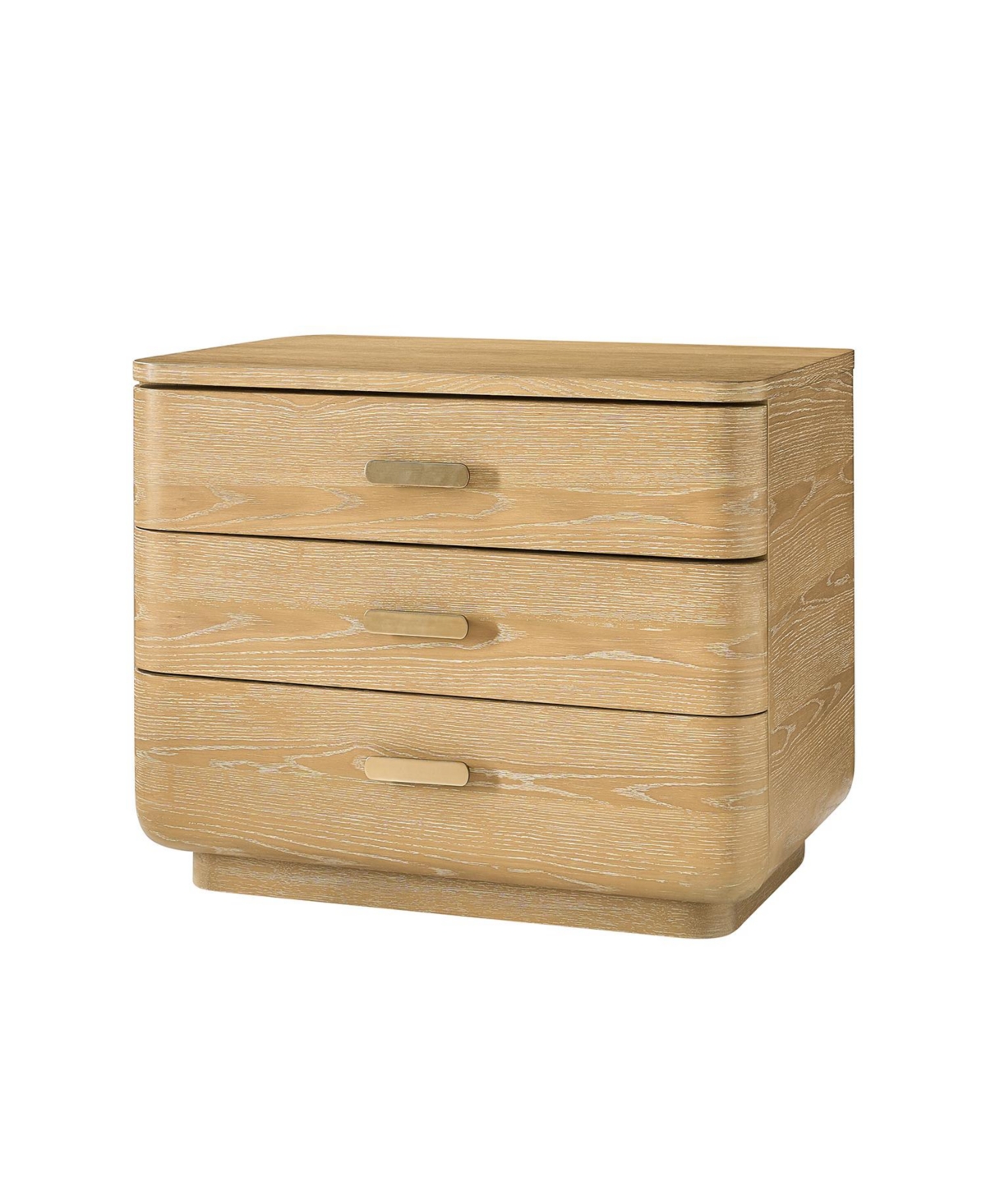 Click here for Hulala Home Filipa Modern 30W 3-Drawer Oak Wood En... prices