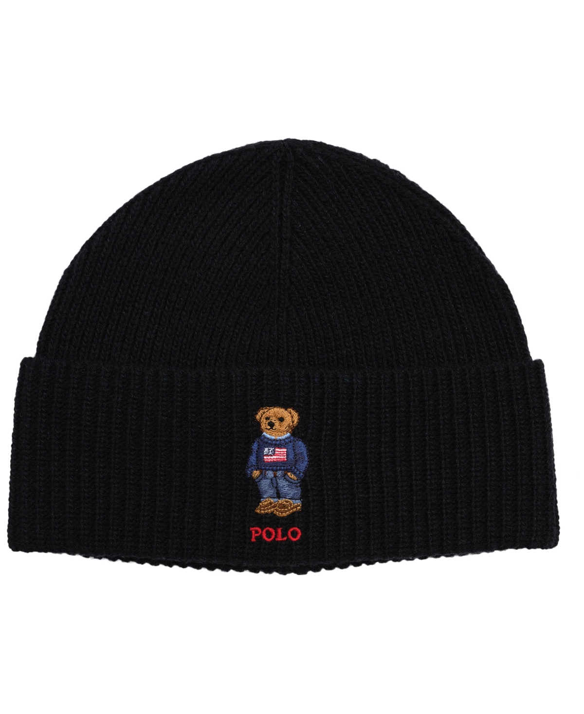 Click here for Polo Ralph Lauren Mens Solid Flag Bear Beanie Hat... prices