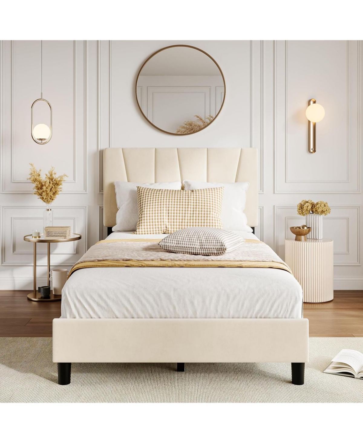 Click here for gaomon Bed Frame with Adjustable Headboard  Linen... prices