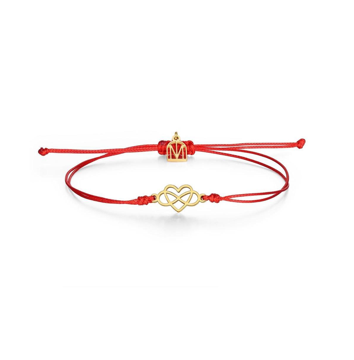Click here for Mantra Thread of Infinite Love Bracelet - Yellow g... prices