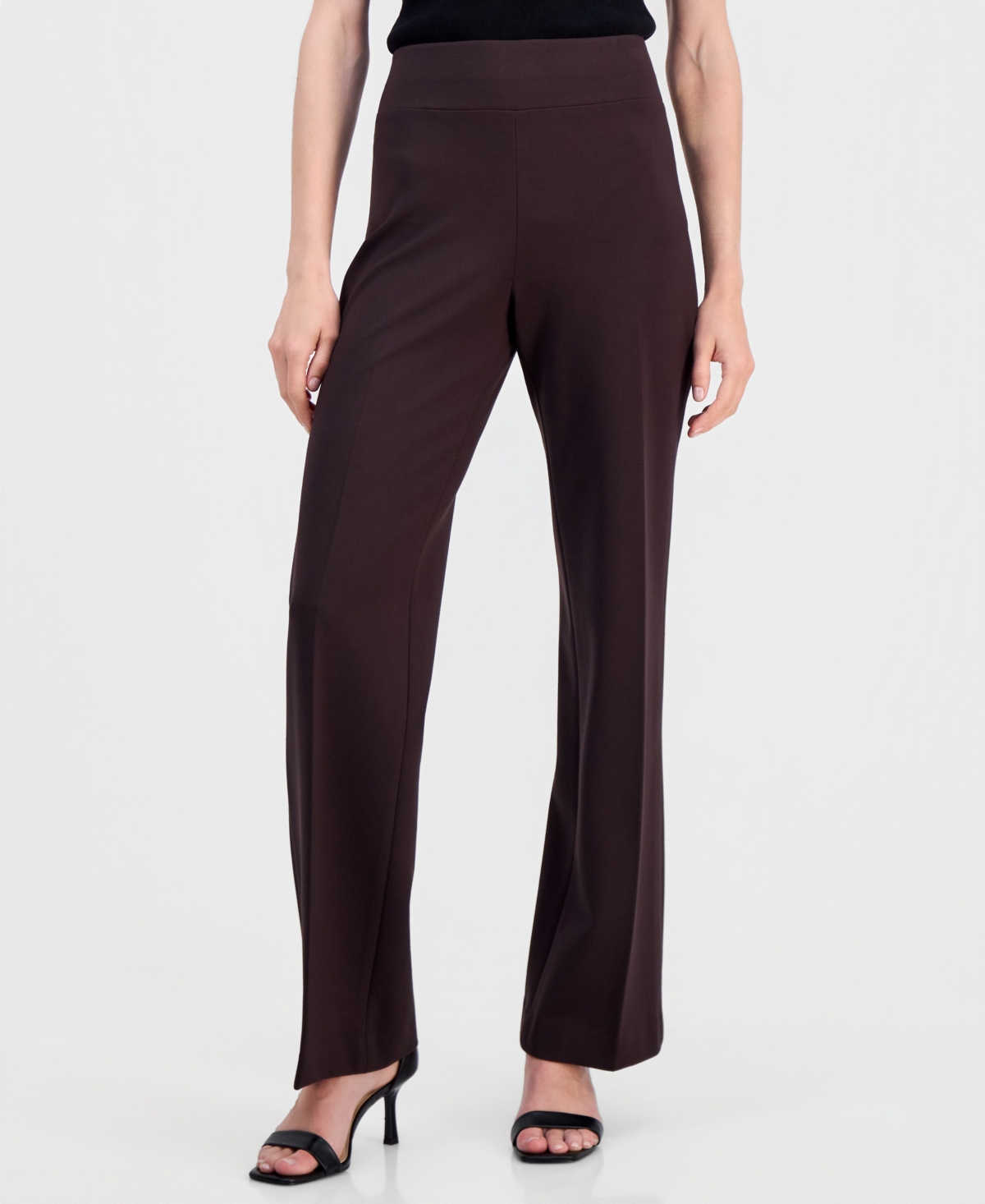 Click here for Anne Klein Womens High-Rise Pull-On Pants - Deep M... prices