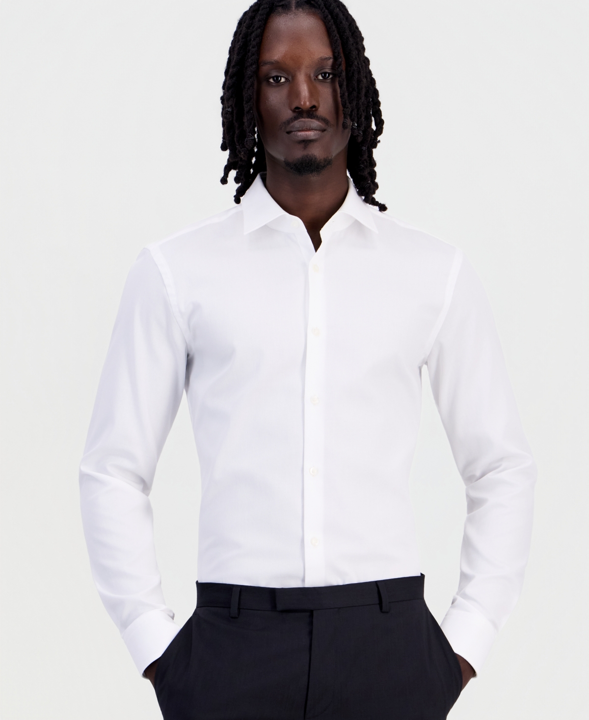 Click here for Hugo by Hugo Boss Mens Kenno Slim-Fit Solid Dress... prices